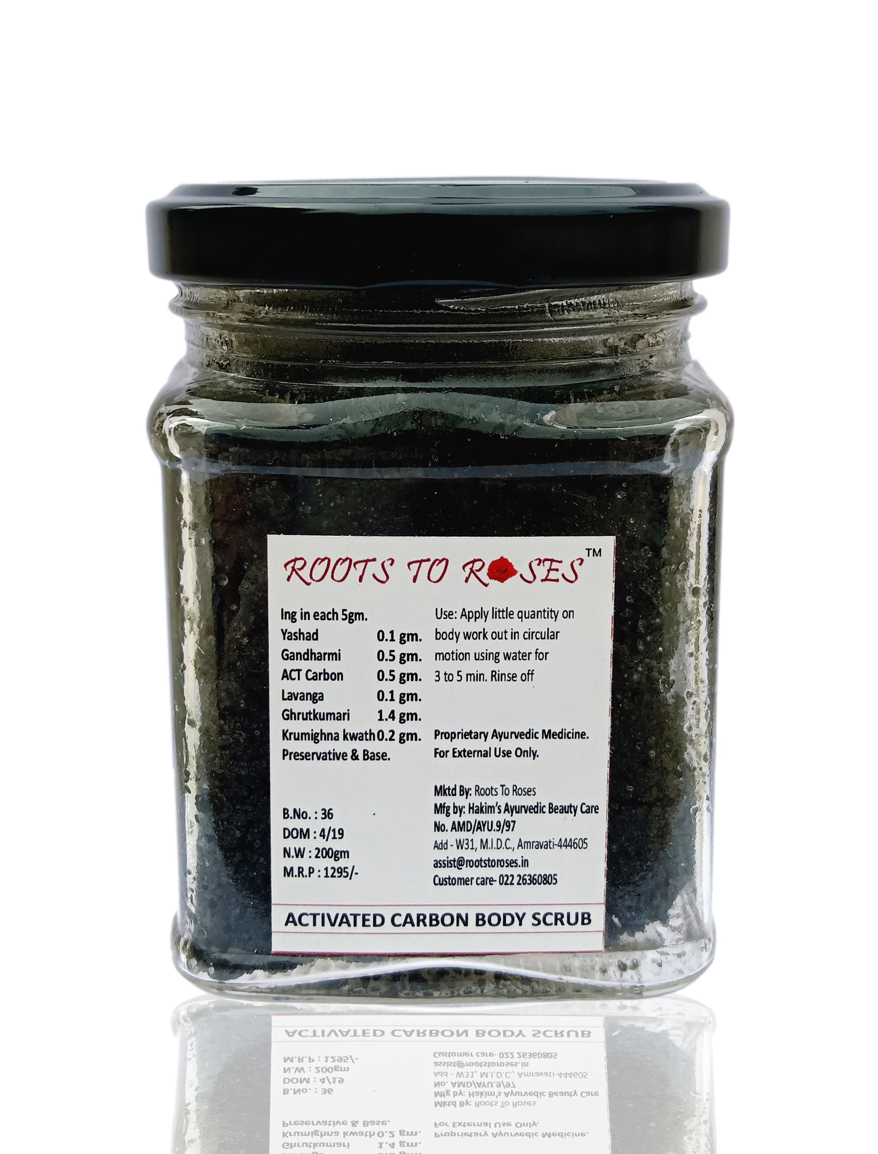 Activated Carbon Body Scrub – Roots To Roses